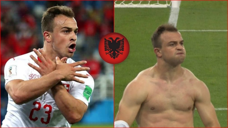 Gazetari në Liverpool e pyet për festimin me SHQIPONJË, Shaqiri i jep ... Gazetari në Liverpool e pyet për festimin me SHQIPONJË, Shaqiri i jep ...